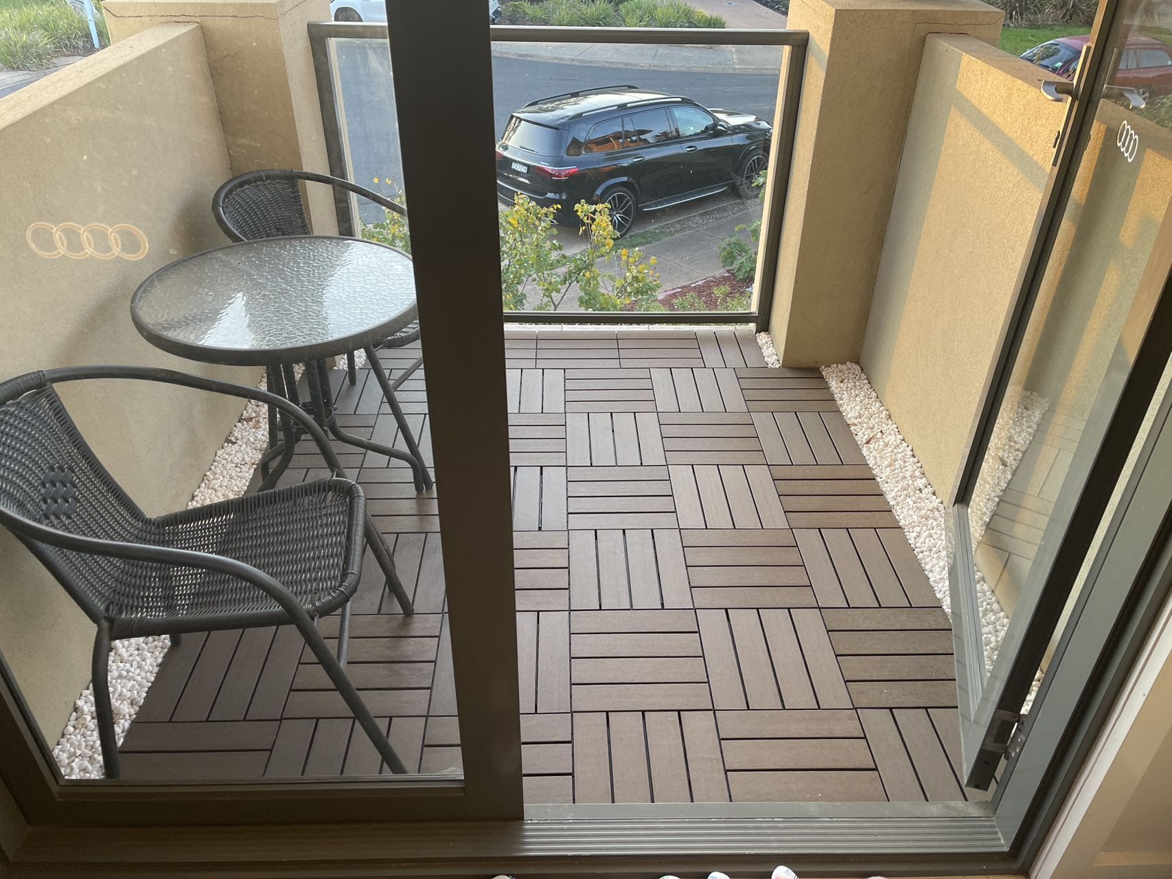 WPC Wood Decking Tile Plus - Indoor & Outdoor Tile - Oak – Lazy Tiles