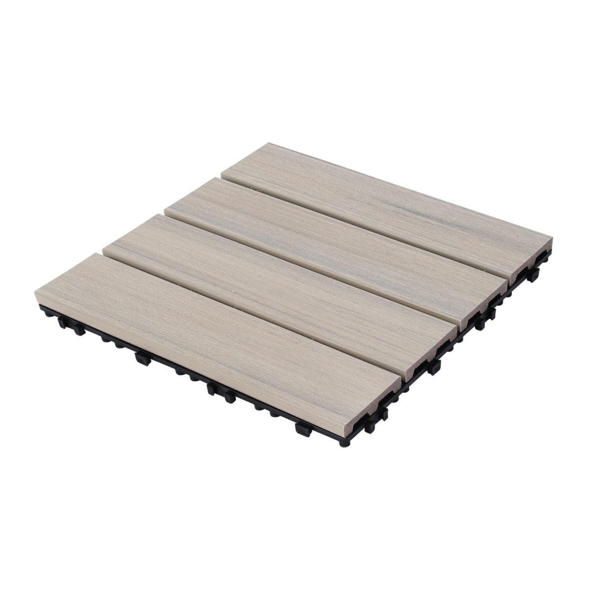 WPC Wood Decking Tile - Indoor & Outdoor Tile - Sky Grey – Lazy Tiles