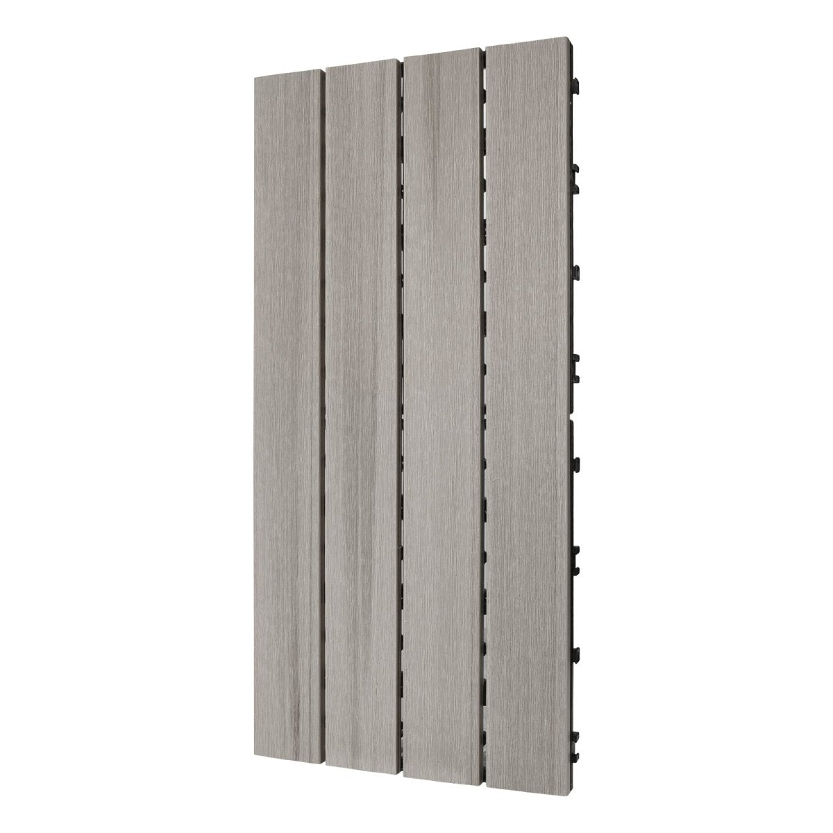 WPC Wood Tiles Ramp Edge - Indoor & Outdoor Tile - Sky Grey – Lazy Tiles